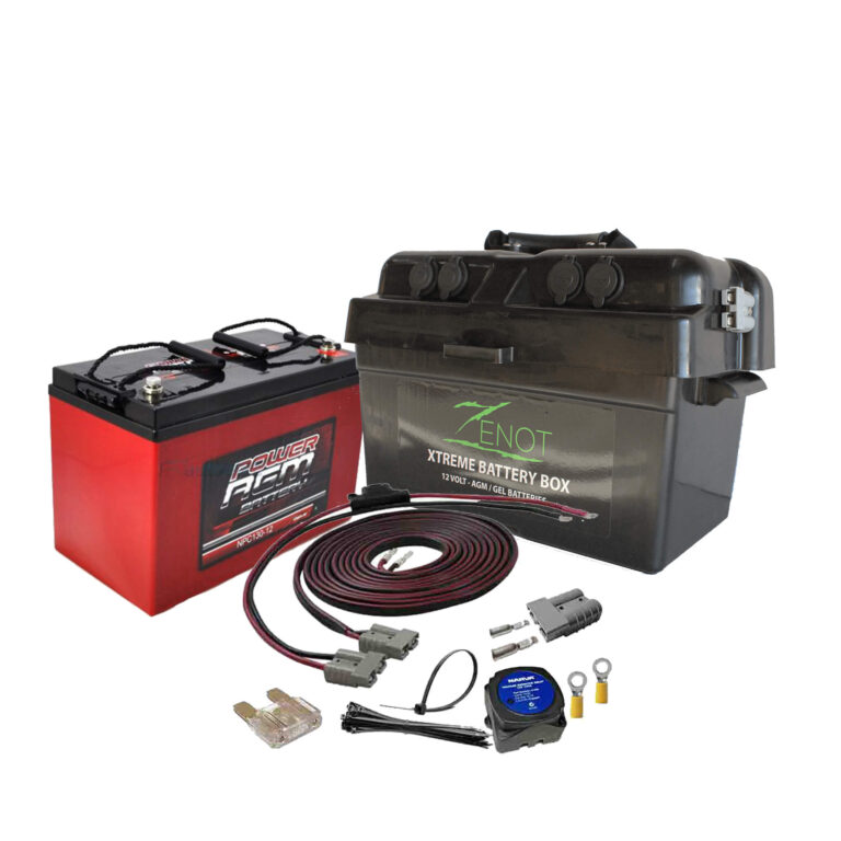 Buy Zenot 12V Dual Battery Box With 135AH AGM Battery Online | All 12 Volt